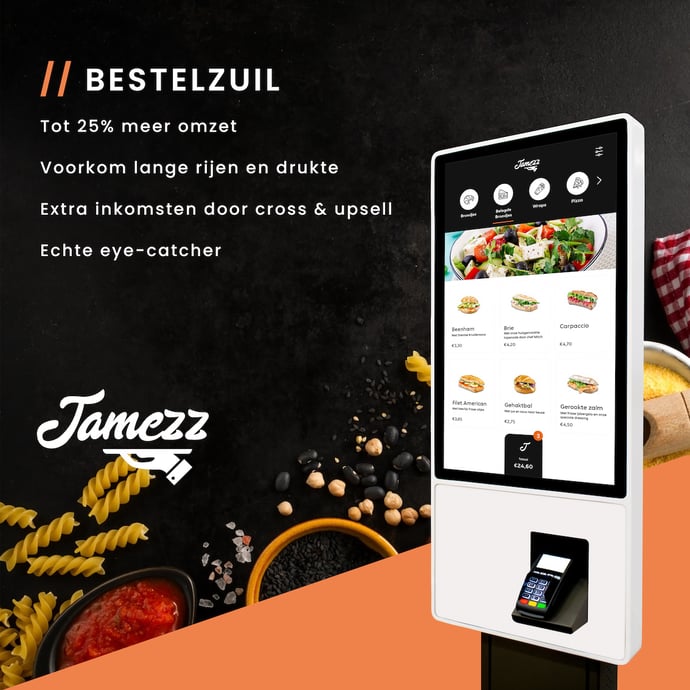 De Jamezz bestelzuil biedt deze voordelen voor jouw horecazaak